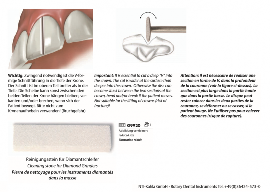 Sintered Diamond Disc for Separating Crown Cutter | Premiere Dental Sdn ...