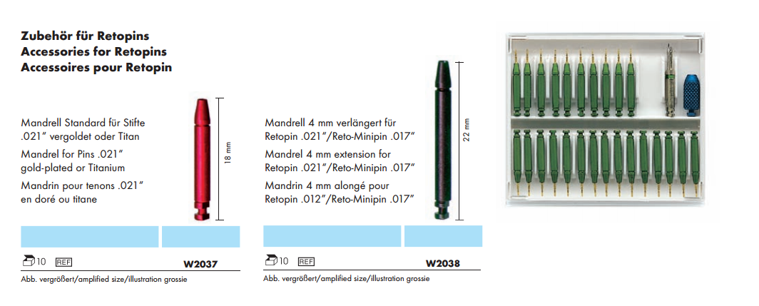 Parapulpal Retention Pins | Premiere Dental Sdn Bhd | Malaysia
